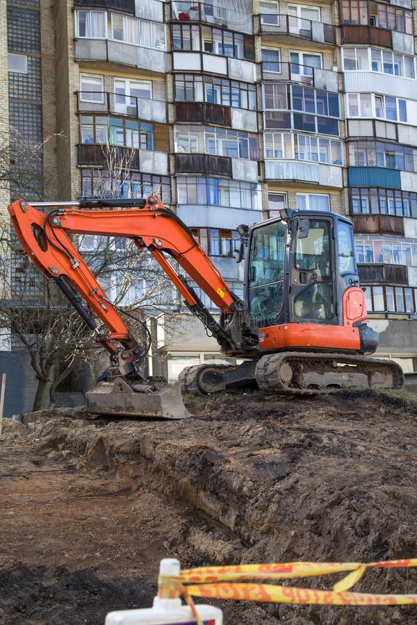 A Bulldozer at a Construction Site Stock Photo - Image of site ...