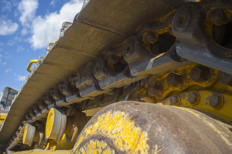 Bulldozer or crawler dozer stock photo. Image of vehicles - 206801208