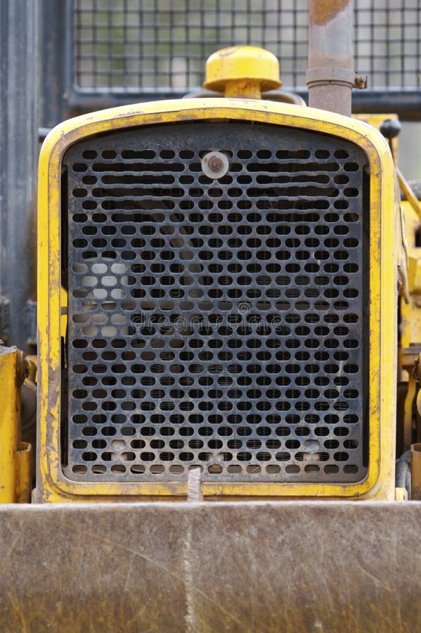 Bulldozer Detail stock photo. Image of blue, blade, grader - 687454