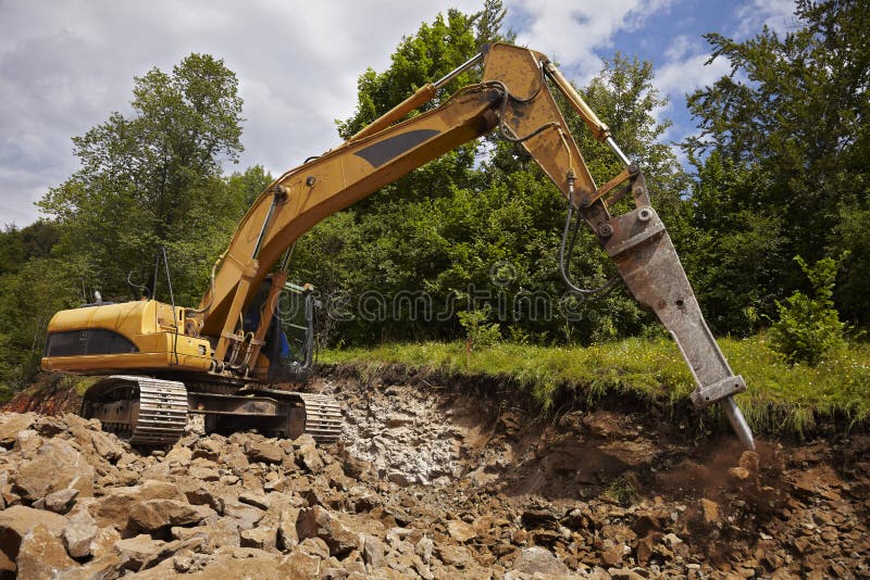 Bulldozer digging stock photo. Image of equipment, hydraulic - 26142058