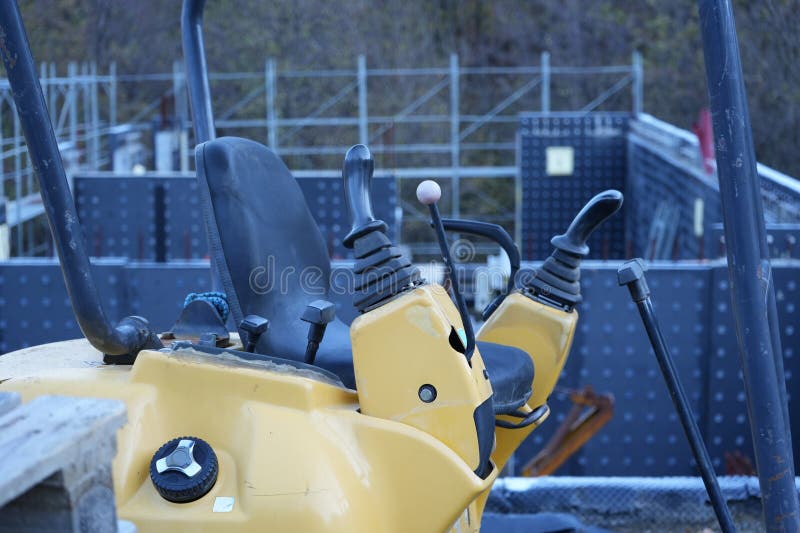 Bulldozer Driving Seat Close Up Stock Image - Image of motorcycle ...
