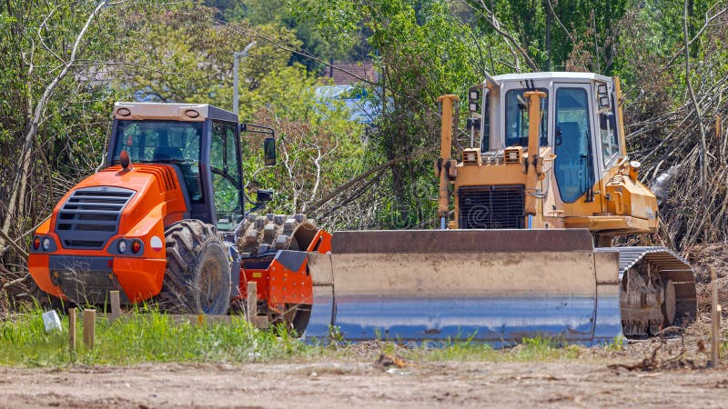 Bulldozer Earth Mover stock image. Image of work, earth - 286440451