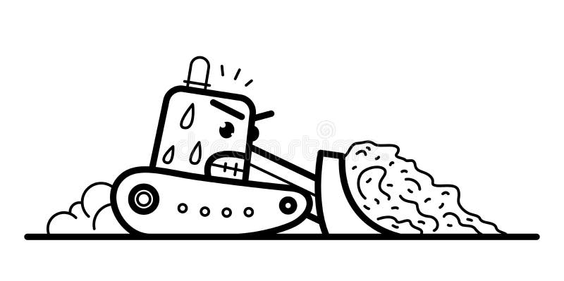 Bulldozer Face Stock Illustrations – 65 Bulldozer Face Stock ...