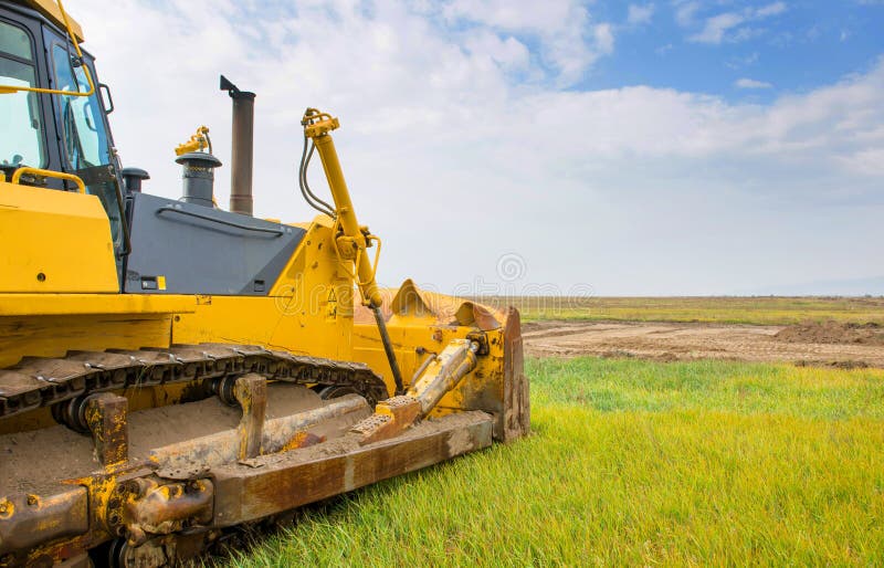 Toy bulldozer is green stock photo. Image of blue, green - 202678382