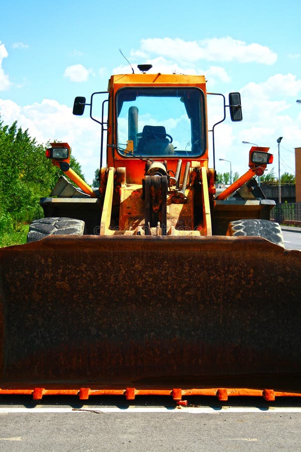 Bulldozer stock photo. Image of city, rusty, view, excavator - 42898132