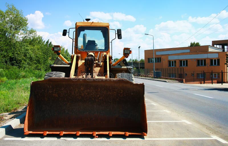 Bulldozer stock photo. Image of city, rusty, view, excavator - 42898132