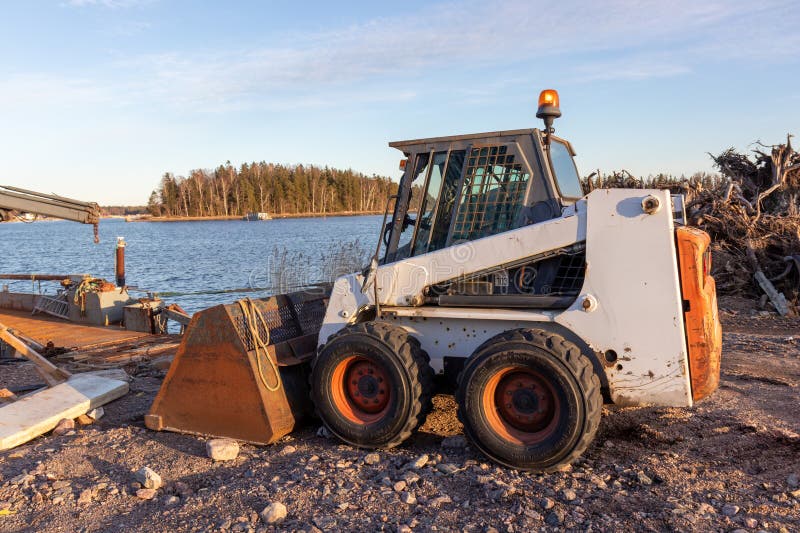 Bulldozer, Heavy Construction Equipment on Excavation on Construction ...