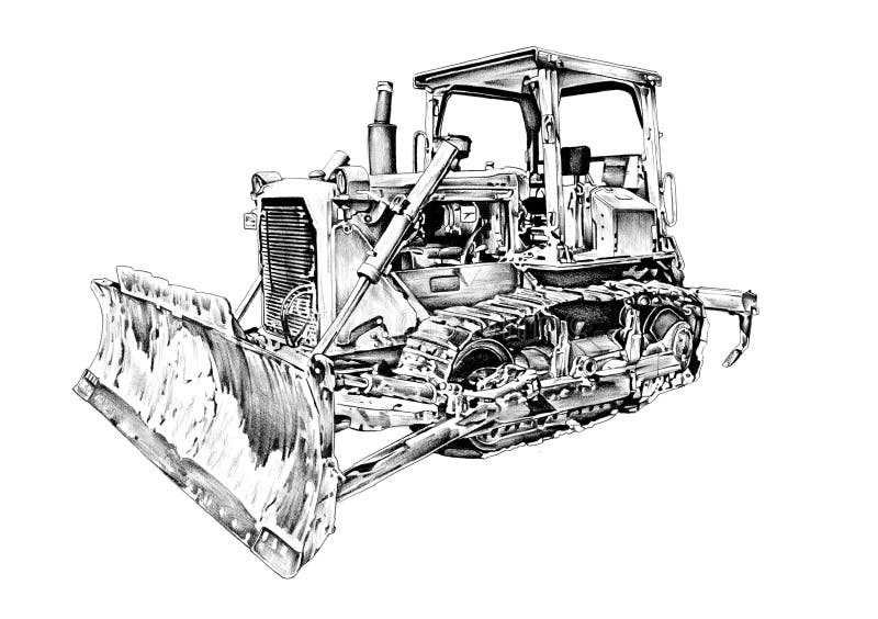 Bulldozer Illustration Art Drawing Stock Illustrations – 1,678 ...