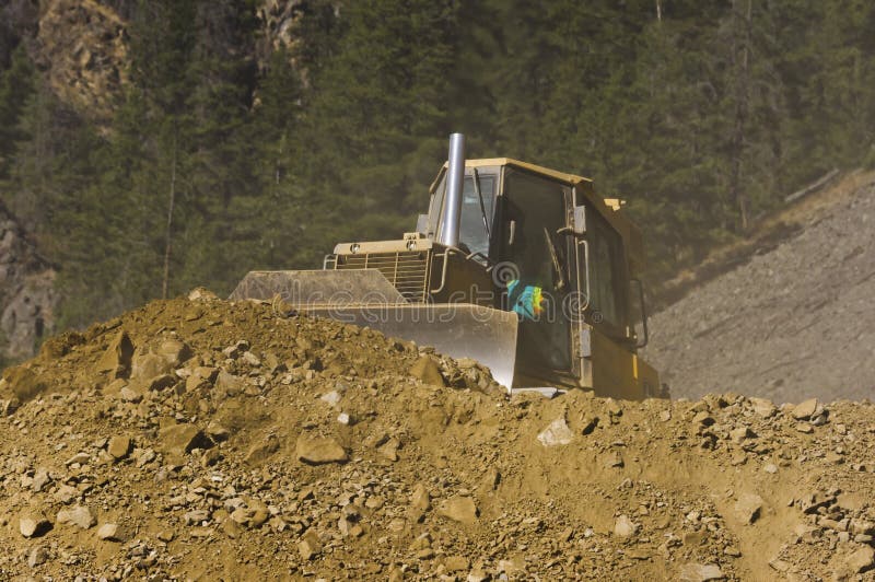 Leveling Large Areas of Land Stock Image - Image of industrial ...