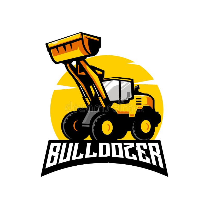 Bulldozer logo stock vector. Illustration of construction - 274939210