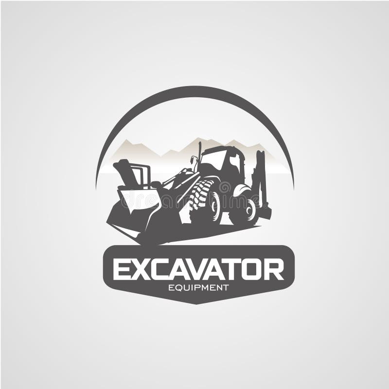 Bulldozer Logo Designs Template Stock Vector - Illustration of backhoe ...