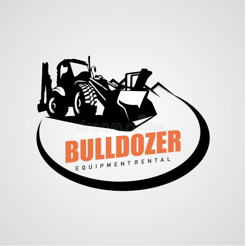 Bulldozer Logo Designs Template Stock Vector - Illustration of backhoe ...