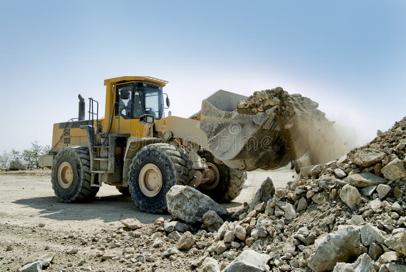 Bulldozer machine stock image. Image of dirt, digger - 59827887