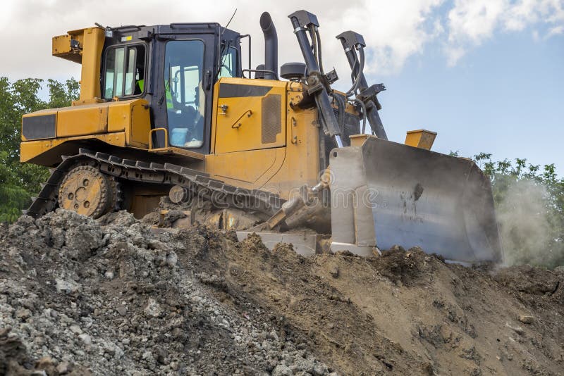 Dirt Move stock photo. Image of trackhoe, heavy, tractor - 34149164