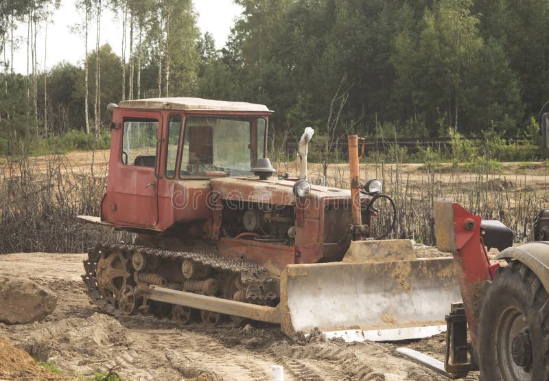 Bulldozer stock photo. Image of digging, digger, diesel - 76420900