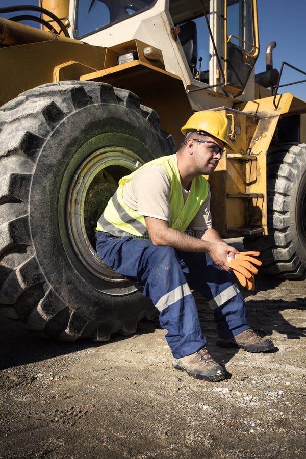 Bulldozer Operator Job stock photo. Image of cabin, driver - 149288708