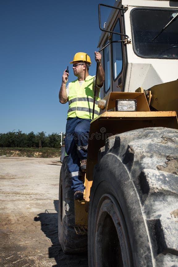 Bulldozer operator stock photo. Image of equipment, excavator - 45039858