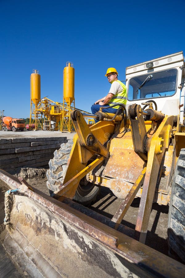 Bulldozer operator stock photo. Image of equipment, foreman - 45081412