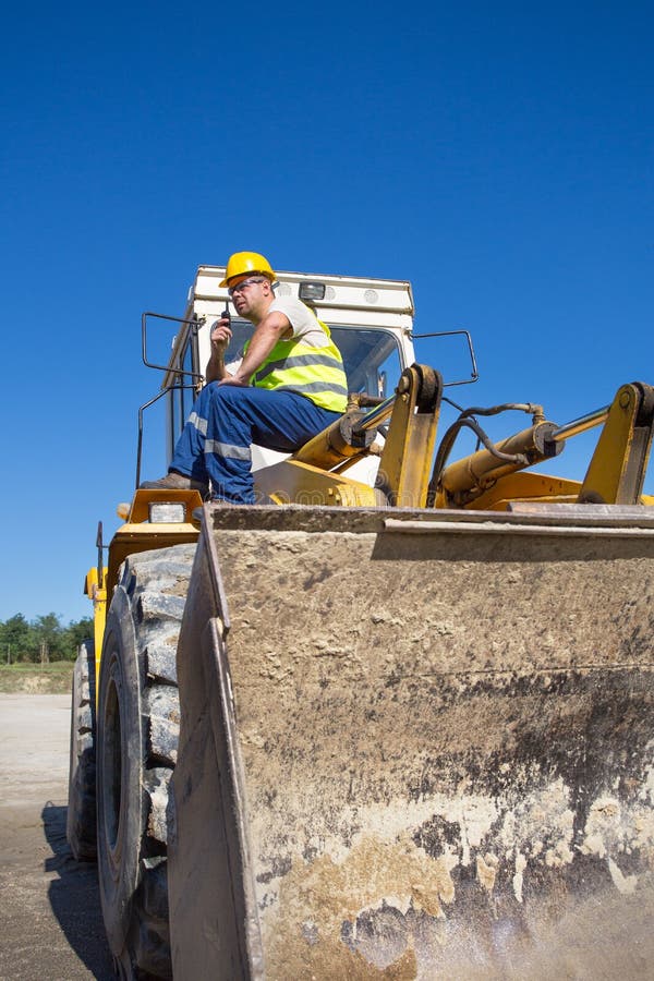 Bulldozer operator stock photo. Image of equipment, foreman - 45081412