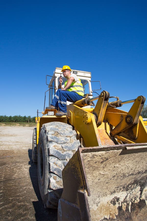 Bulldozer operator stock photo. Image of equipment, foreman - 45081412