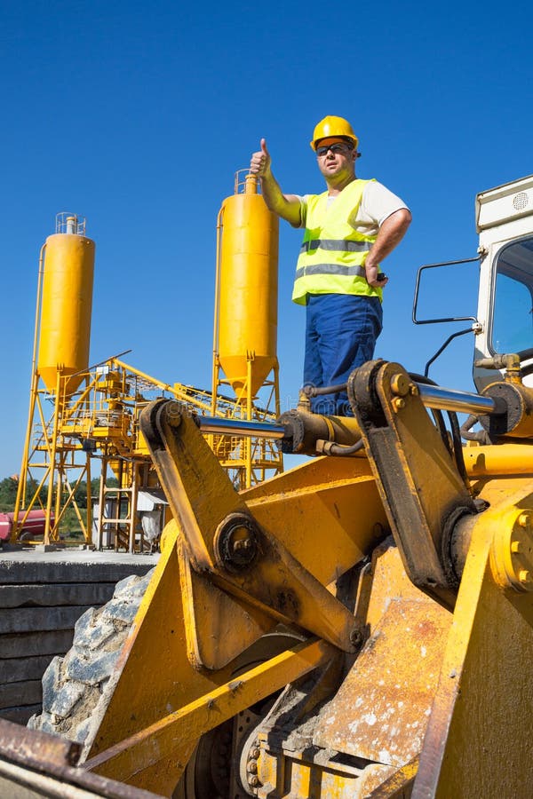 Bulldozer operator stock image. Image of site, engineer - 45081645
