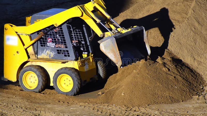 Bulldozer pushing dirt stock footage. Video of earth - 42694544