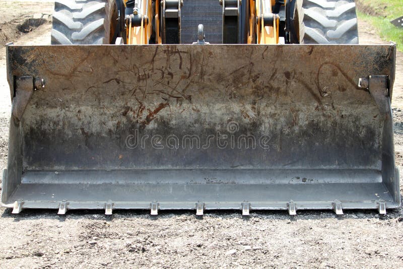 Bulldozer on Road Construction Stock Image - Image of backhoe, business ...