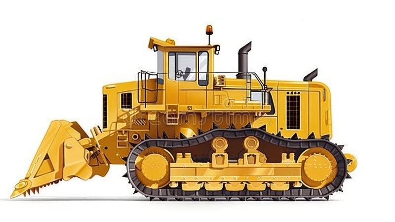 Bulldozer Symphony: a Visual Ode To Power and Progress Stock Image ...
