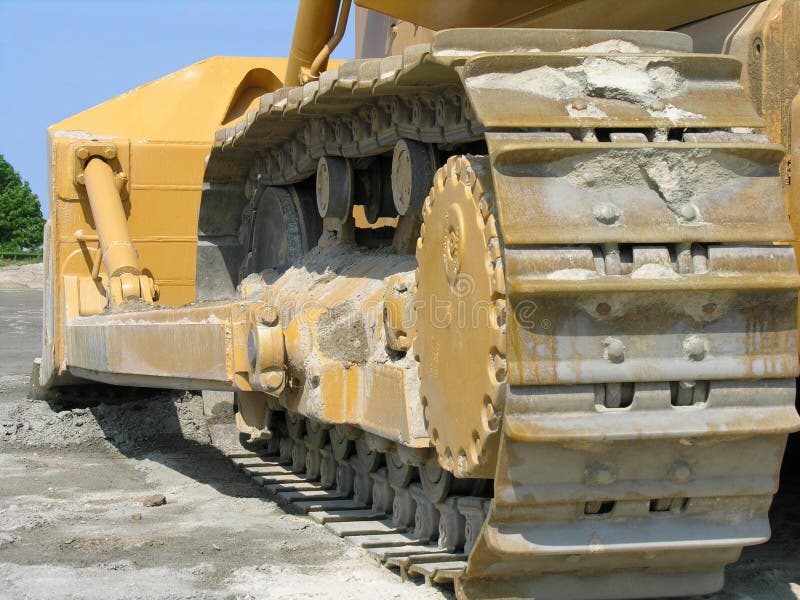 Bulldozer track stock photo. Image of developer, heavy - 838002