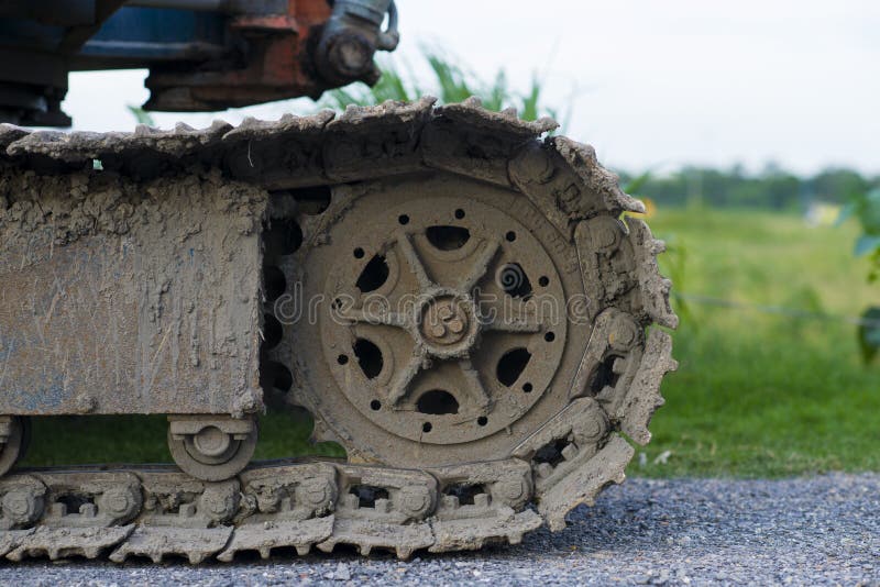 Bulldozer tracks stock photo. Image of dirt, dozer, dredge - 1225002