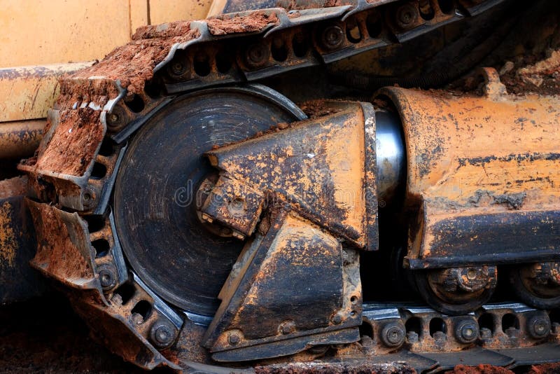 Bulldozer tread stock image. Image of industrial, preparation - 831925