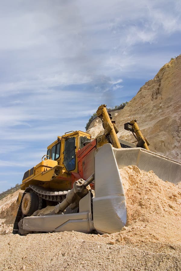 Bulldozer at work stock image. Image of equipment, operator - 4058941