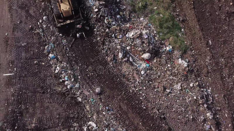 Garbage Dump with Plastic Bags and Food Waste. Recycling of Waste ...