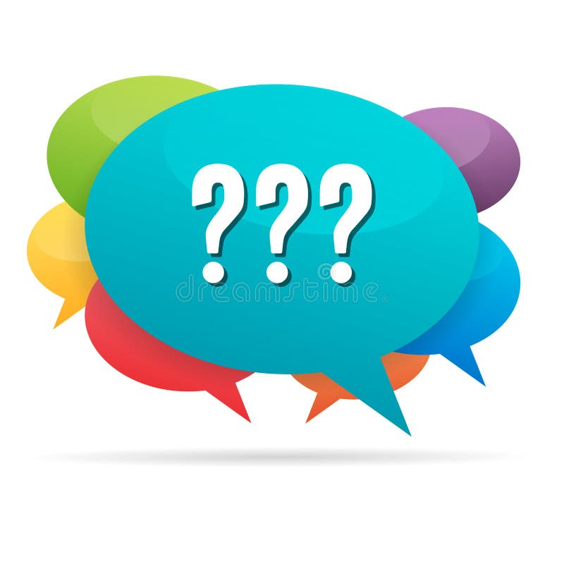 Bulle D'entretien De Questions Illustration de Vecteur - Illustration ...