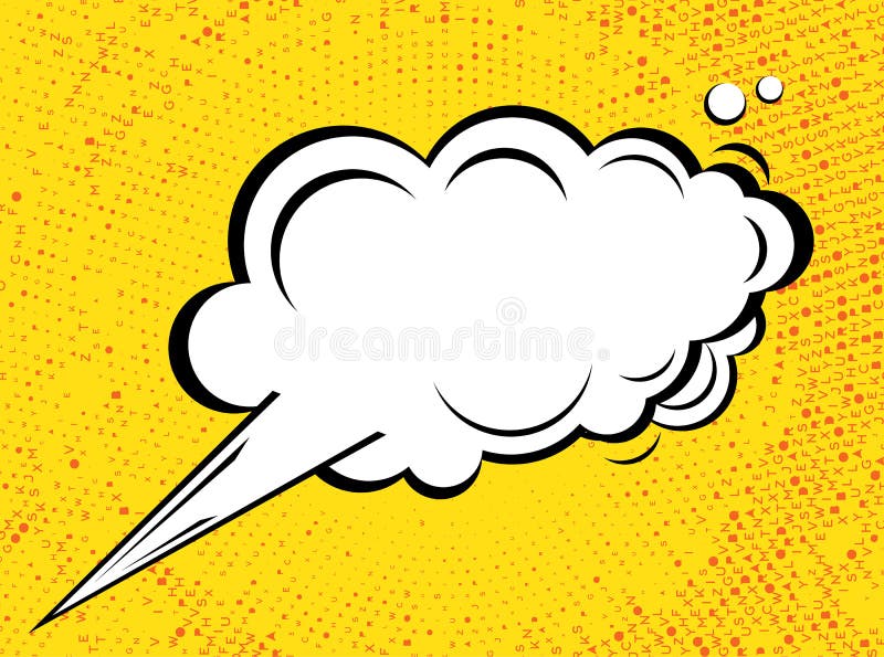 Bulle De Dialogue Dans Le Bruit Art Comics Style Avec La Texture Tramée ...