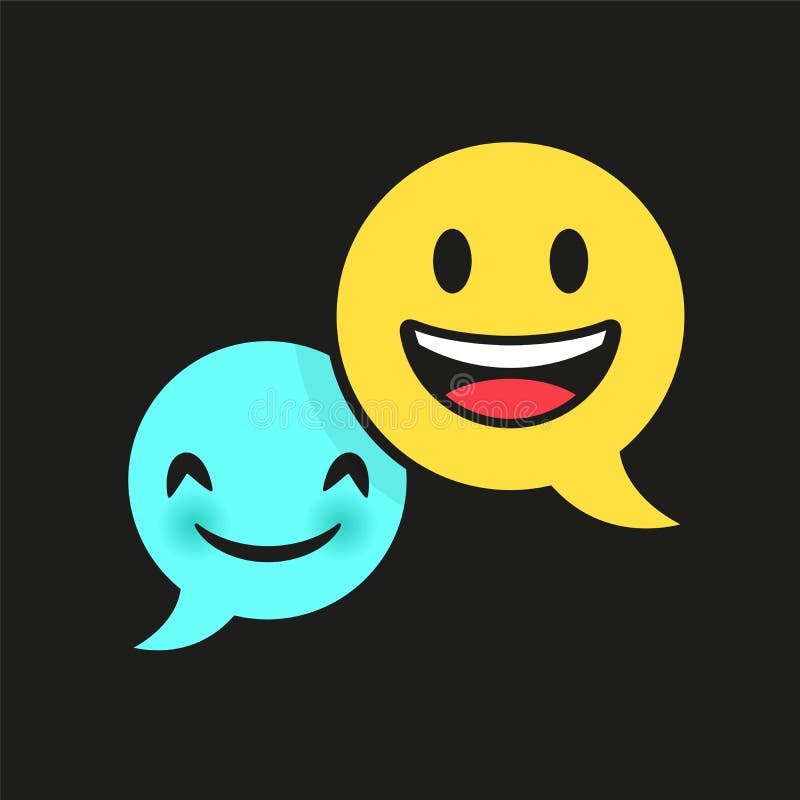 Bulle Dialogue, Smiley Concept Stock Vector - Illustration of smiley ...