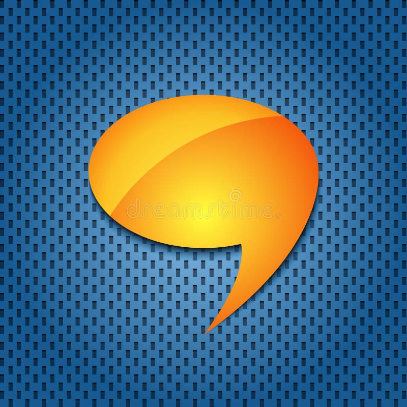 Bulle Jaune De La Parole De Guillemet Illustration de Vecteur ...