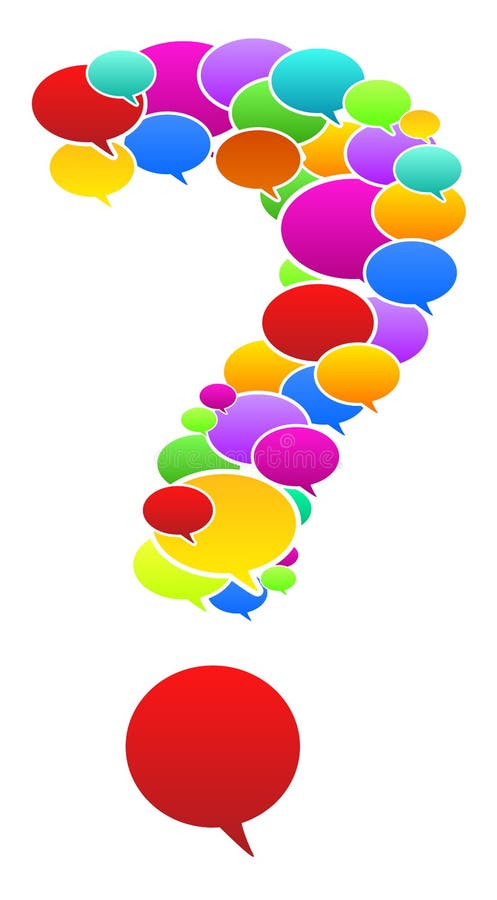 Bulles De Point D'interrogation Illustration de Vecteur - Illustration ...