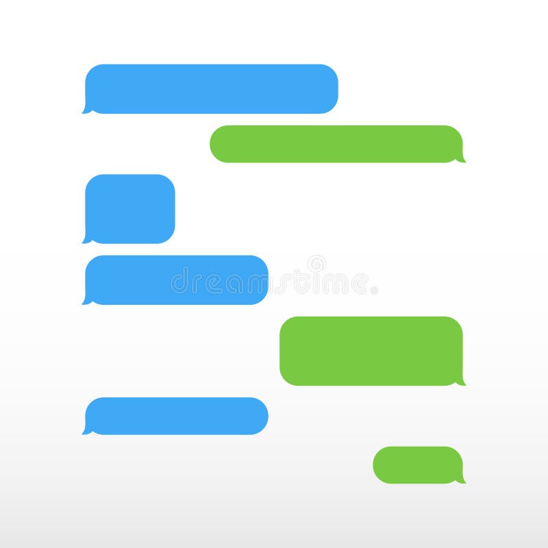 Bulles De Service De Message Court Illustration de Vecteur ...
