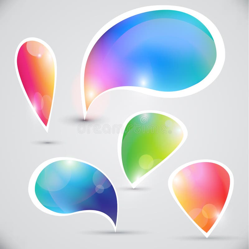 Bulles De Vecteur Pour Des Messages Illustration de Vecteur ...