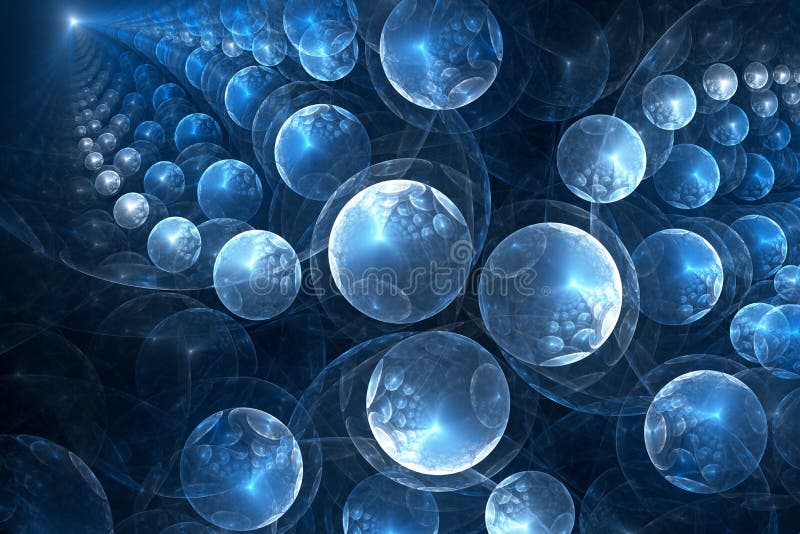 Monde De Quantum, La Mécanique Quantique Illustration Stock ...