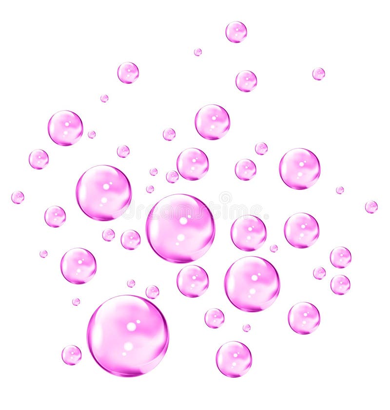 Bulles roses illustration stock. Illustration du bulles - 4176481