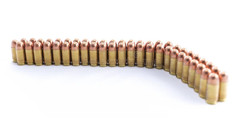 Real Bullets with Cartridges Stock Photo - Image of crime, defocused ...