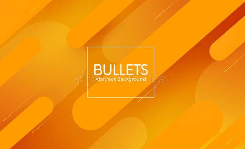 Bullet Abstract Vector Banner Design. Bullets Abstract in Orange ...
