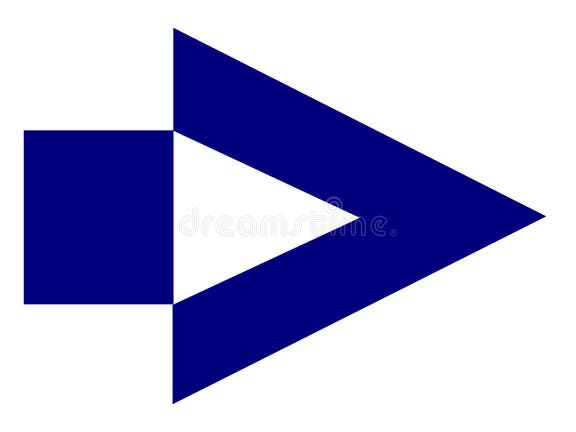 Bullet arrow with box stock illustration. Illustration of circle ...