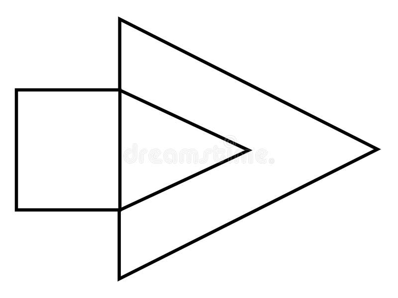 Bullet arrow with box stock illustration. Illustration of arrow - 371951910