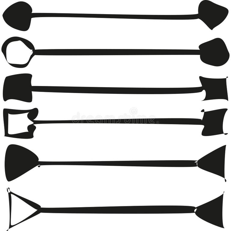 Bullet Arrows Icon. Shape Pointer Markers. Flow Process Connectors ...