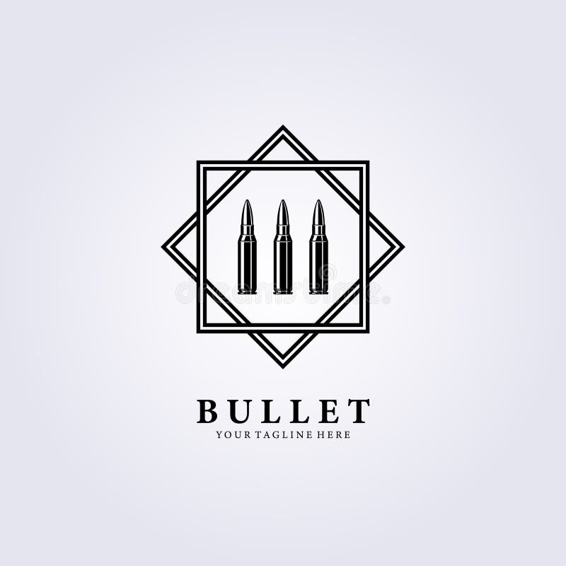 Bullet Badge Emblem Logo Square Vector Illustration Design Stock Vector ...