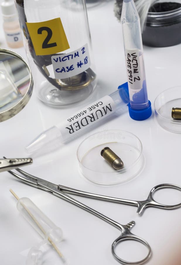 Bullet in Ballistic Laboratory Stock Image - Image of biotechnology ...