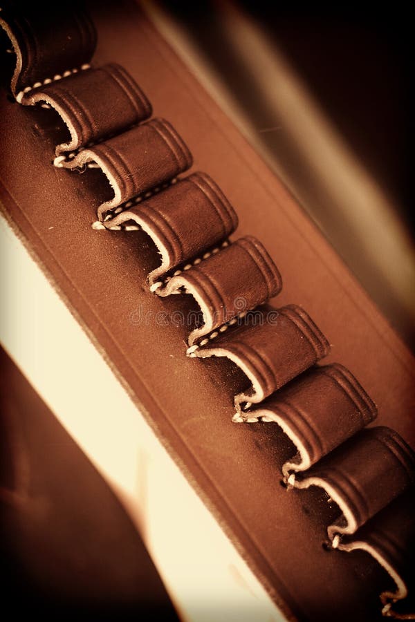 Bullet Belt stock image. Image of holster, bullet, leather - 41752595